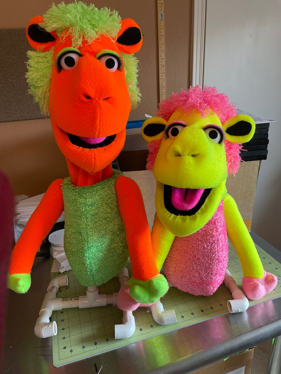 Blacklight Sheep Puppet – Out of the Box Puppets