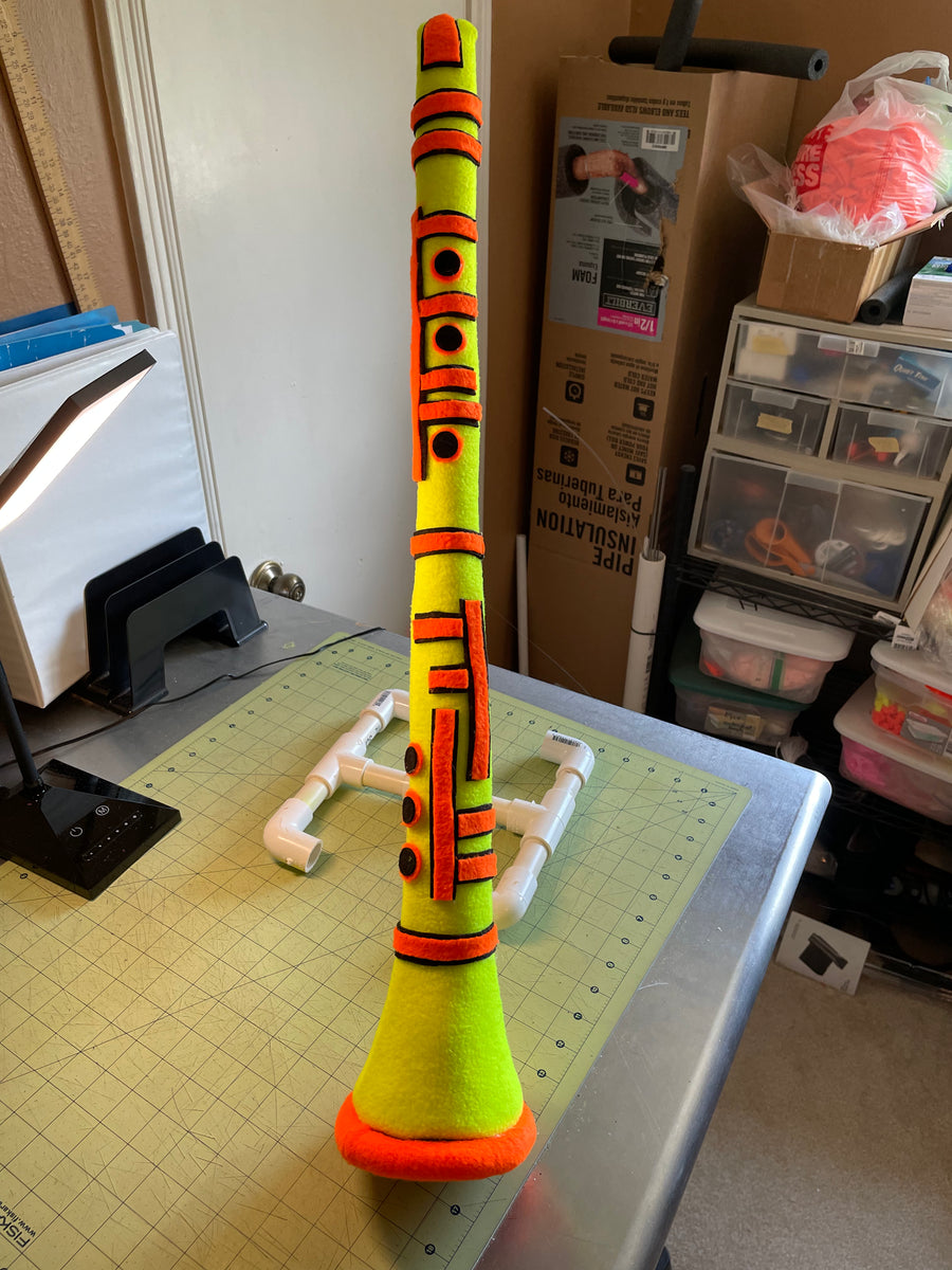 Blacklight Clarinet Prop – Out of the Box Puppets