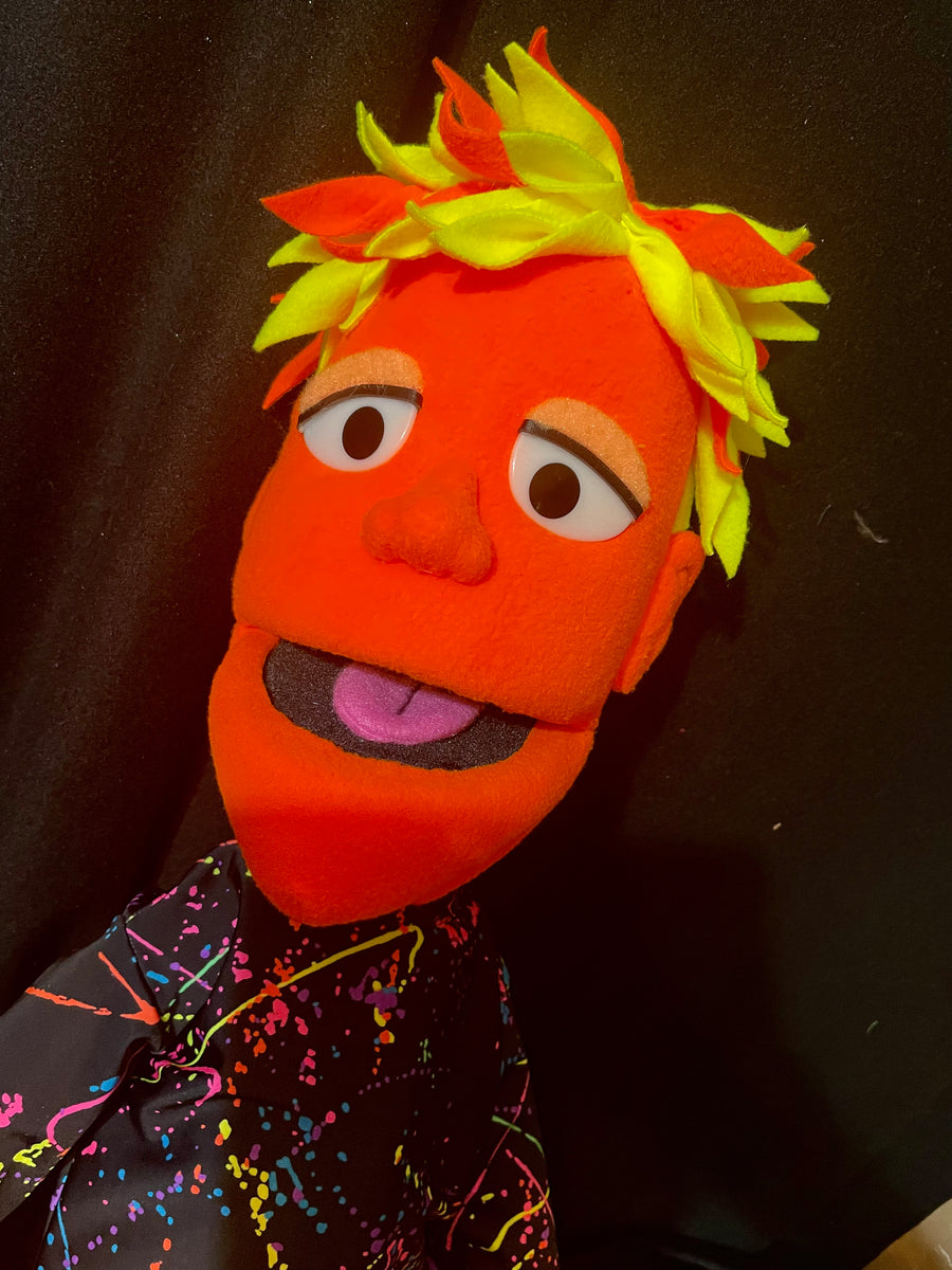 Blacklight Puppet Liam – Out of the Box Puppets