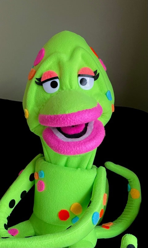 Blacklight Octopus Puppet – Out of the Box Puppets