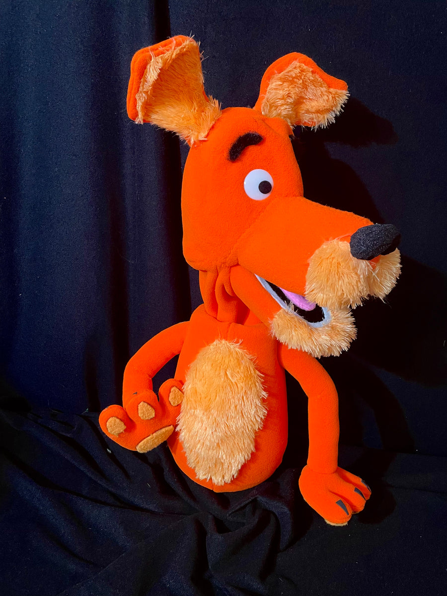 Blacklight Dog Puppet – Out of the Box Puppets