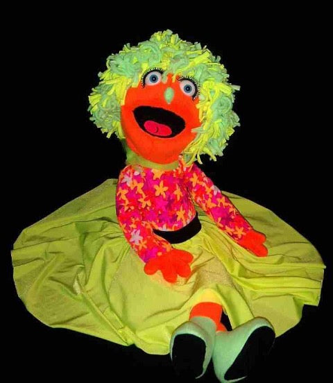 Blacklight Female Puppet Nancy – Out of the Box Puppets