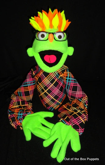 Blacklight Male Puppet Simon – Out of the Box Puppets