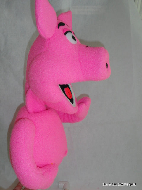 Blacklight Pig Puppet – Out of the Box Puppets