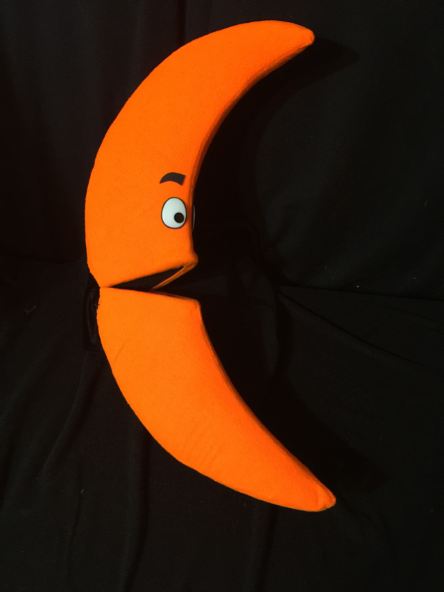 Blacklight Crescent Moon Puppet – Out of the Box Puppets